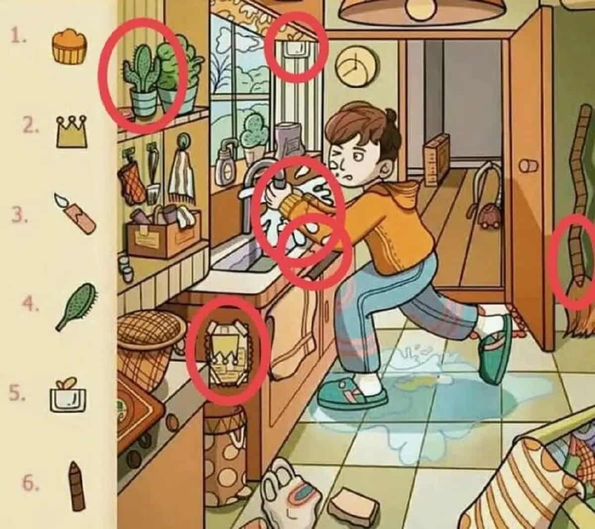 If You Can Spot The 6 Hidden Objects In This Picture, Your IQ Is Above ...