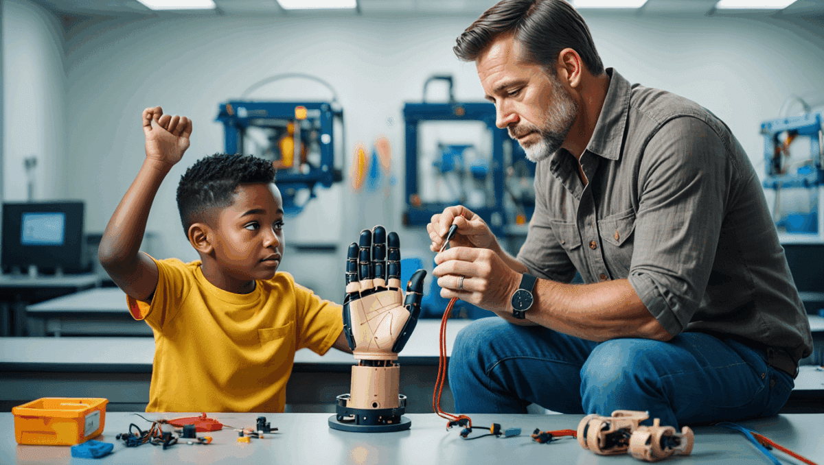 Kentucky teacher of the year builds prosthetic hand for student in ...