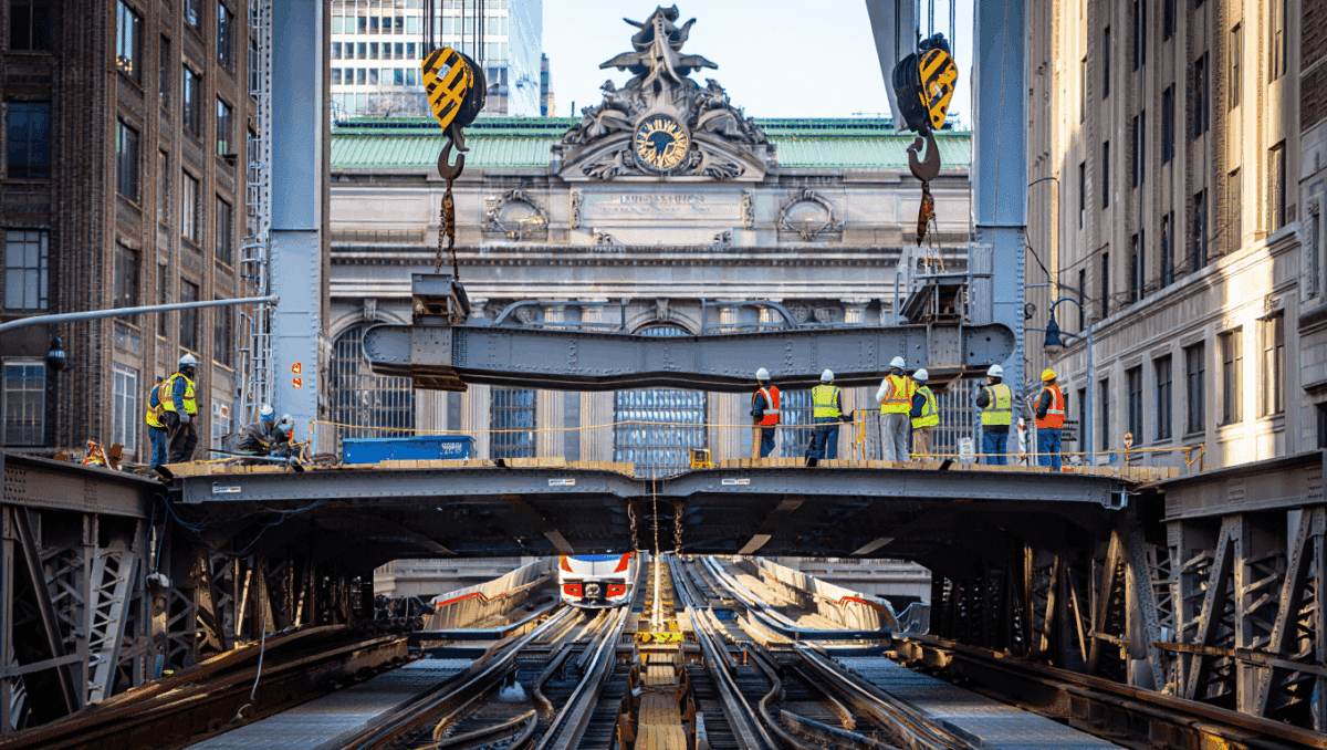 NYC bridge replacement completed $93M under budget while trains kept ...