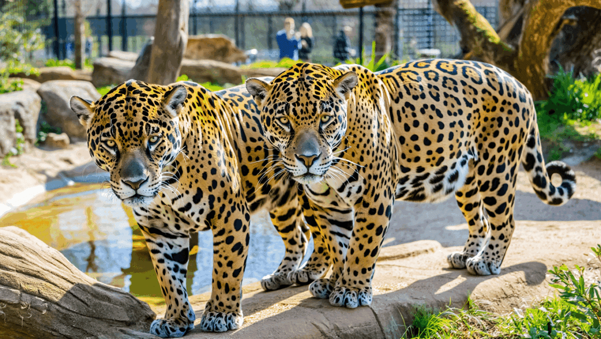 Aging Jaguars Mother And Son Arrive At Retirement Home For Big Cats