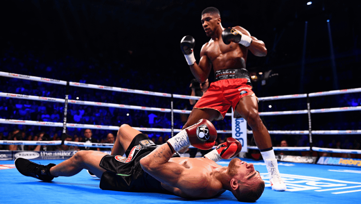 Anthony Joshua knocks out Jake Paul in baffling boxing match - The ...