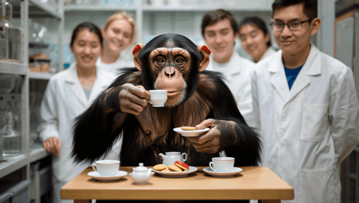 Apes imagine tea party scenes in lab experiments, scientists say - The ...