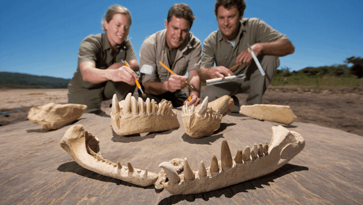 Fossil remains of strange creature with twisted jaw and sideways teeth ...